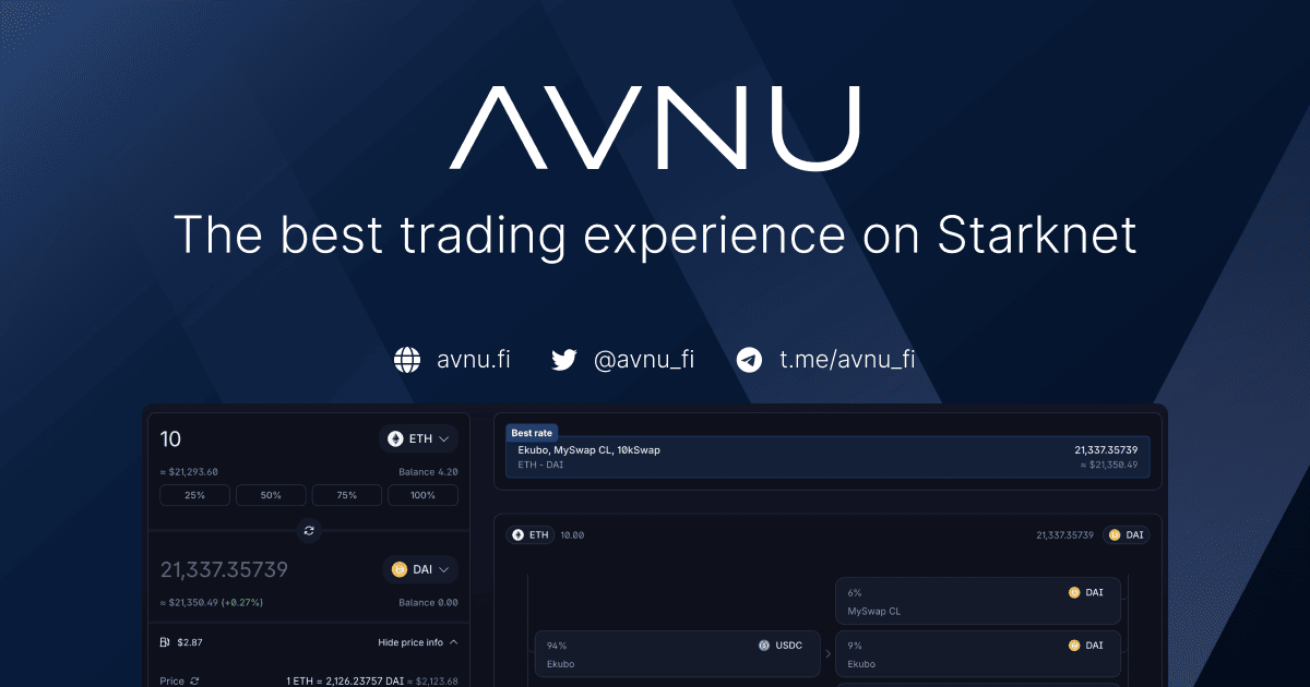 AVNU - Trade on Starknet