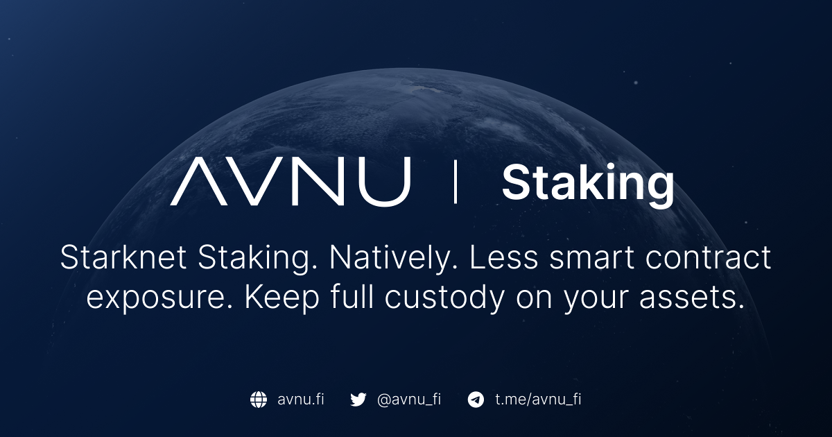 AVNU - Starknet Staking $STRK